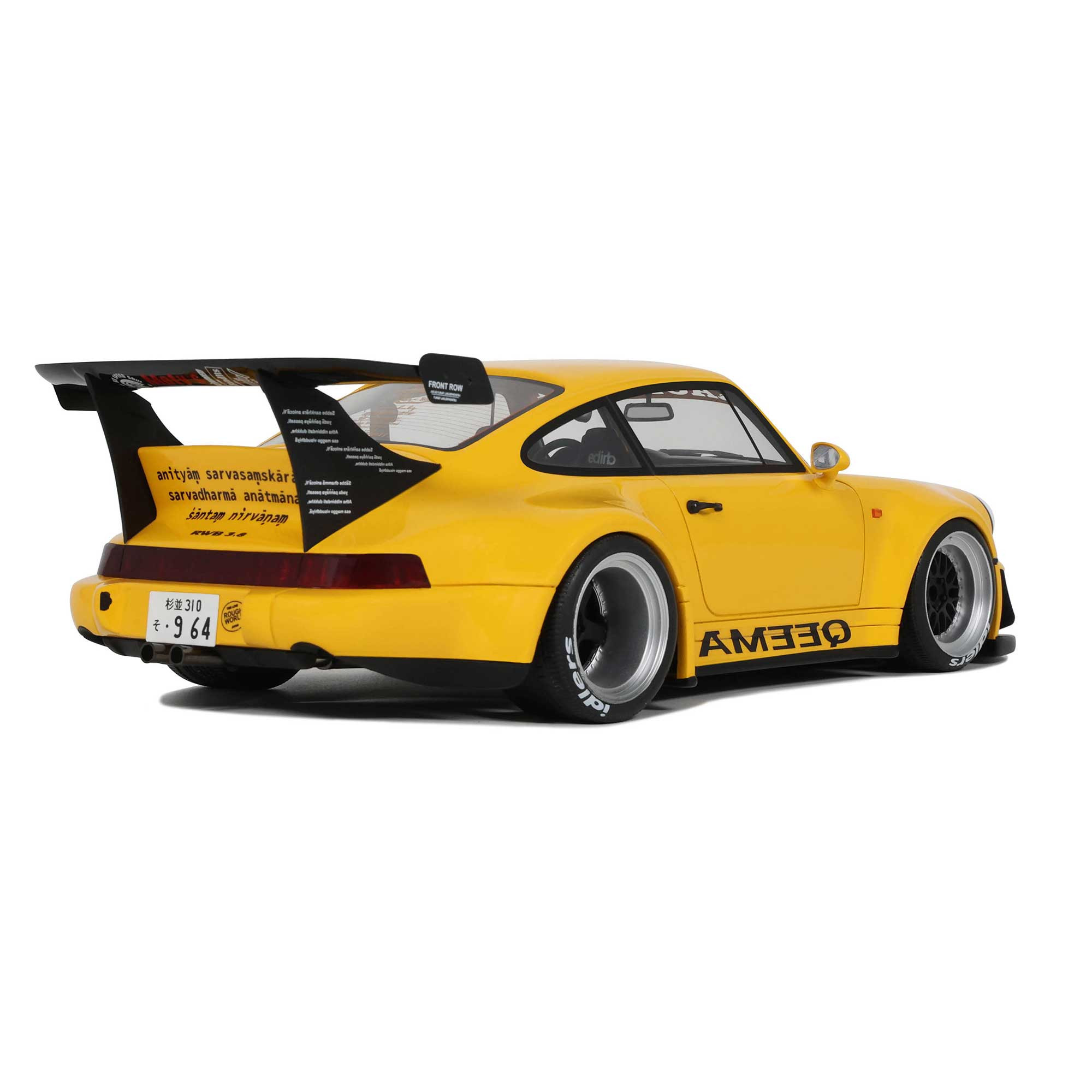 Porsche 911 RWB Qeema 1:18 Modellauto Miniatur 1/18 Yellow Gelb GT492 ...
