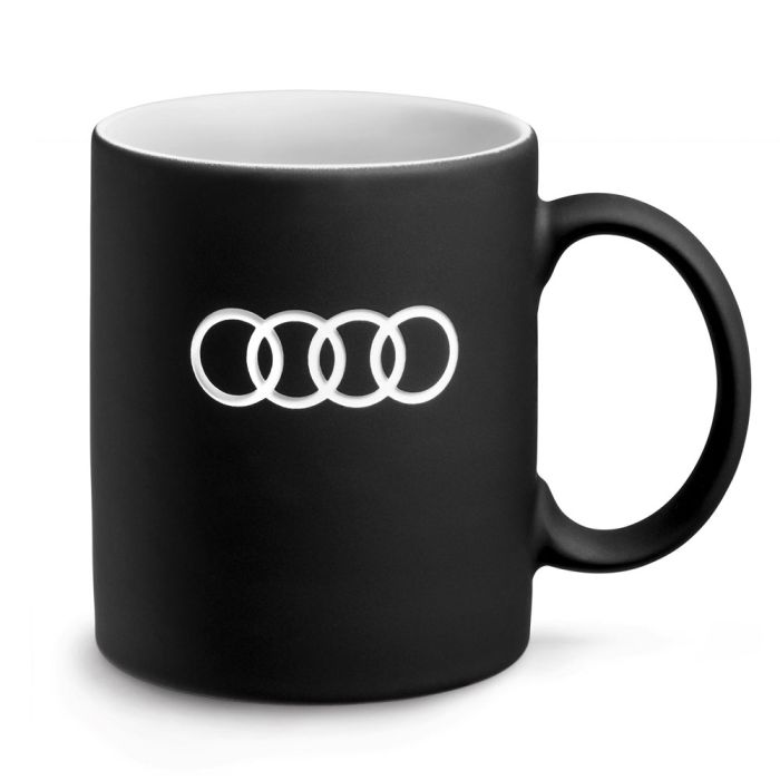 Audi Tasse Schwarz 3291900500 Kaffeetasse Becher Porzellan Mug Kaffeebecher