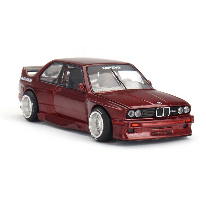 BMW M3 (E30) Kaido GT V1 1:64 Modellauto Miniatur Calypso Red Metallic ...